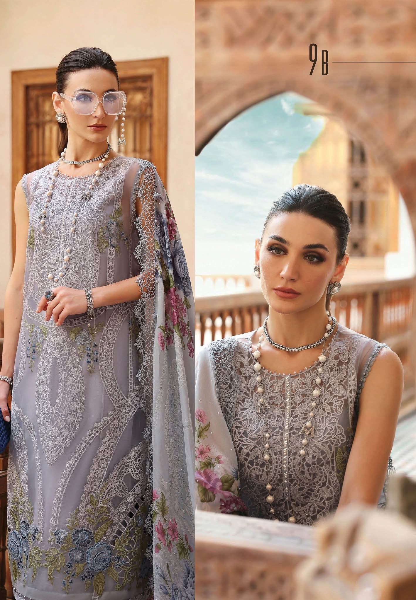 Maria B lawn suits 2025 - 9B – FashionistAmna